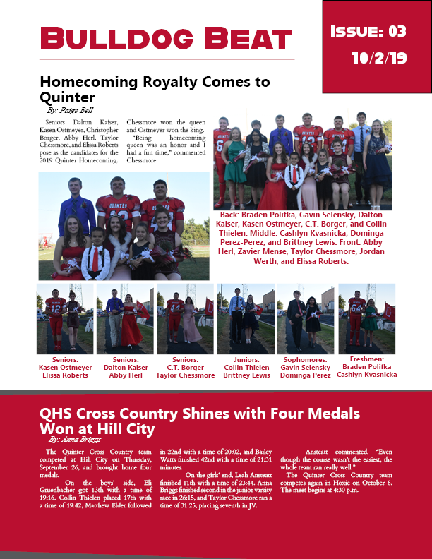 Quinter Schools - Bulldog Beat 10.2
