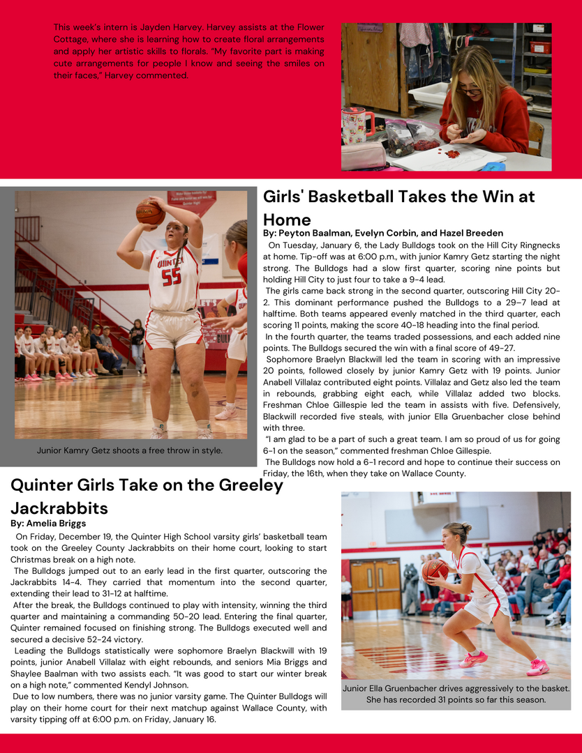 Quinter Schools - Bulldog Beat 1/14/26